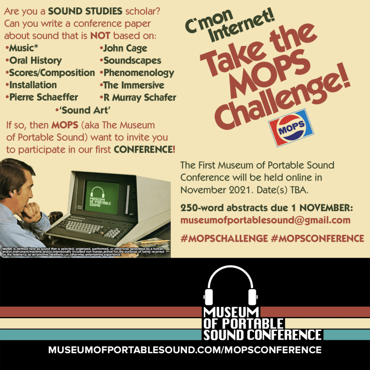 mopsconference-advert – The Museum of Portable Sound