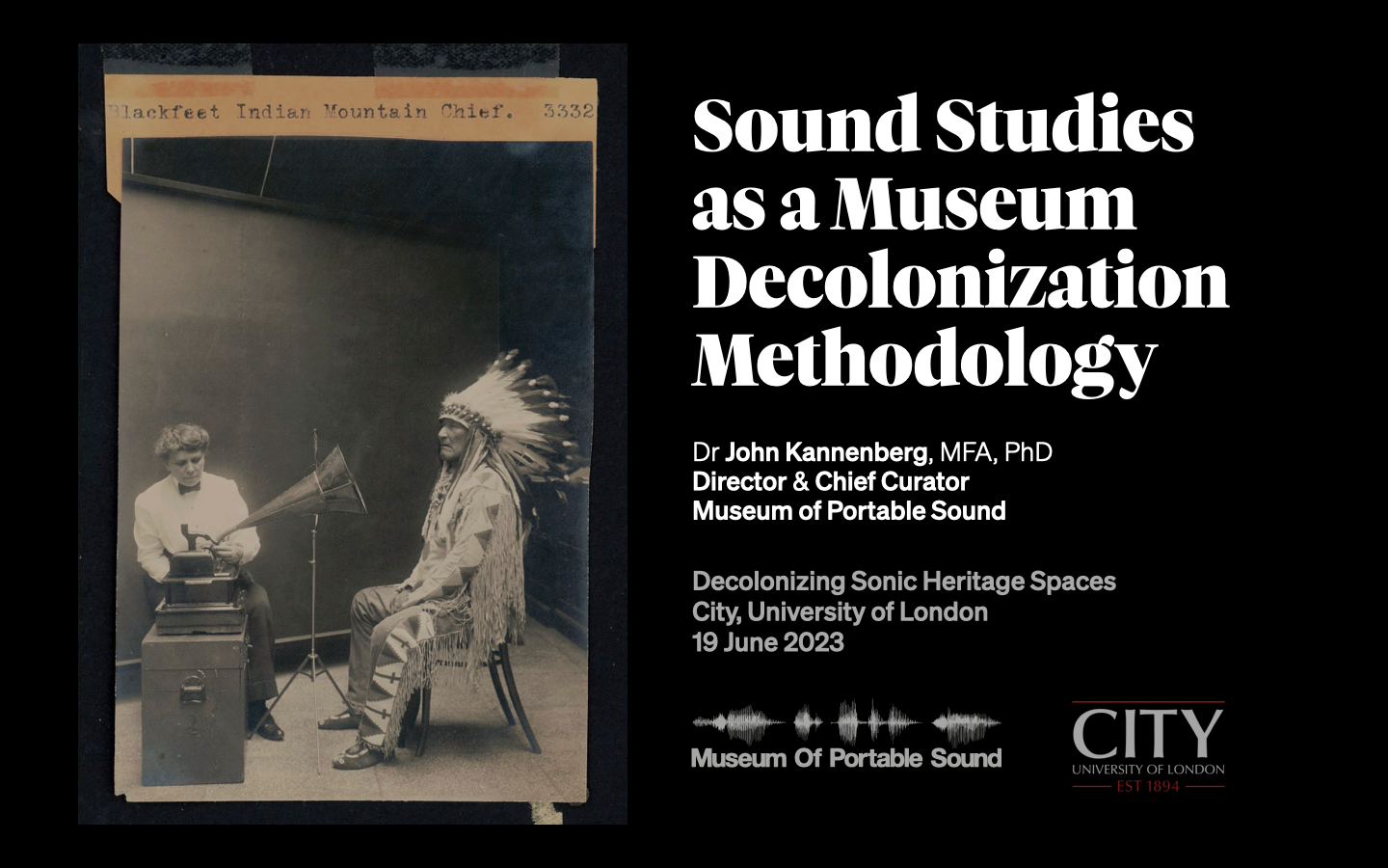 Decolonising Sonic Heritage Spaces – The Museum of Portable Sound